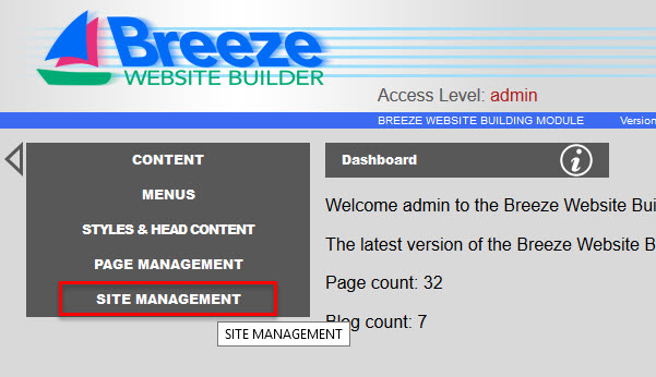 Breeze Website Builder Help